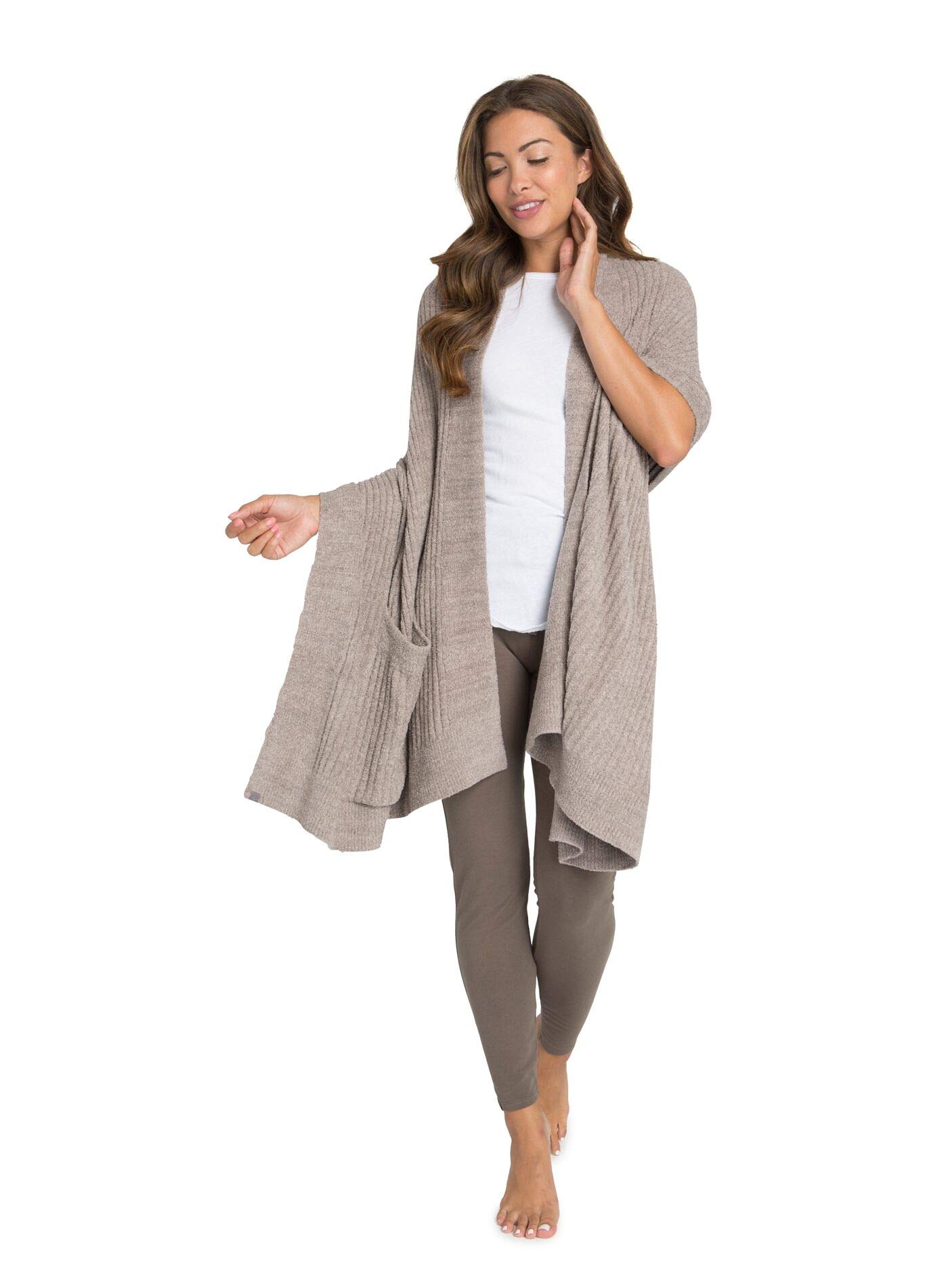 Barefoot Dreams The Cozychic Light Travel Shawl-Taupe