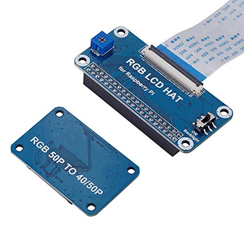 Bewinner Colorful LCD Driver Board Kit for Raspberry Pi - 50Pin to 40Pin Adapter Board - Support 5 inch (40PIN LCD), 7 inch(50PIN LCD), 10.1 inch(50PIN LCD)