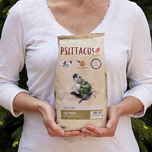 Psittacus High Protein Hand-Feeding Formula 2.2 lb | Diet for Baby Amazons, Cockatoos and Ringneck Parakeets | Premium Food for Birds, 100% no-GMO
