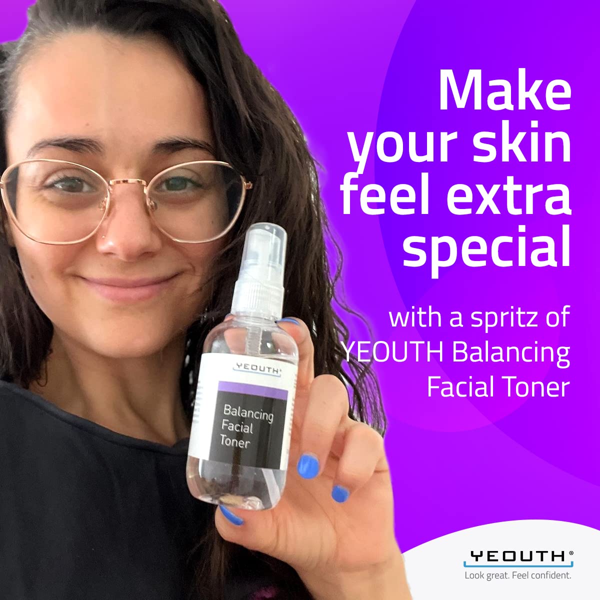 YEOUTH Hydrating Toner for Face Spray with Chamomile and Allantoin, Alcohol Free Refreshing Face Toner for Women and Men 3.4 Oz