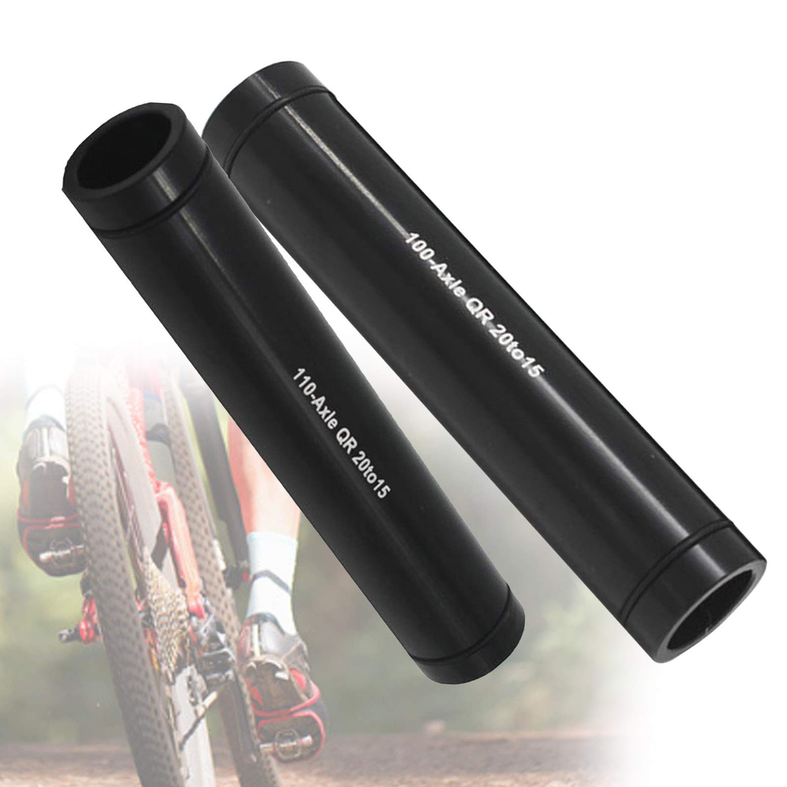BARMI Compatible with MTB Mountain Bike 20mm 15mm Thru Axle Adapter for 100mm/110mm Fork Cycling Tool,Perfect Bike Accessories 1