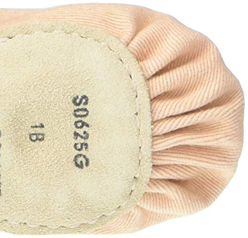Bloch girls Synchrony Split Sole Stretch Canvas Slipper / Ballet Shoe, Pink, 1.5 Little Kid US