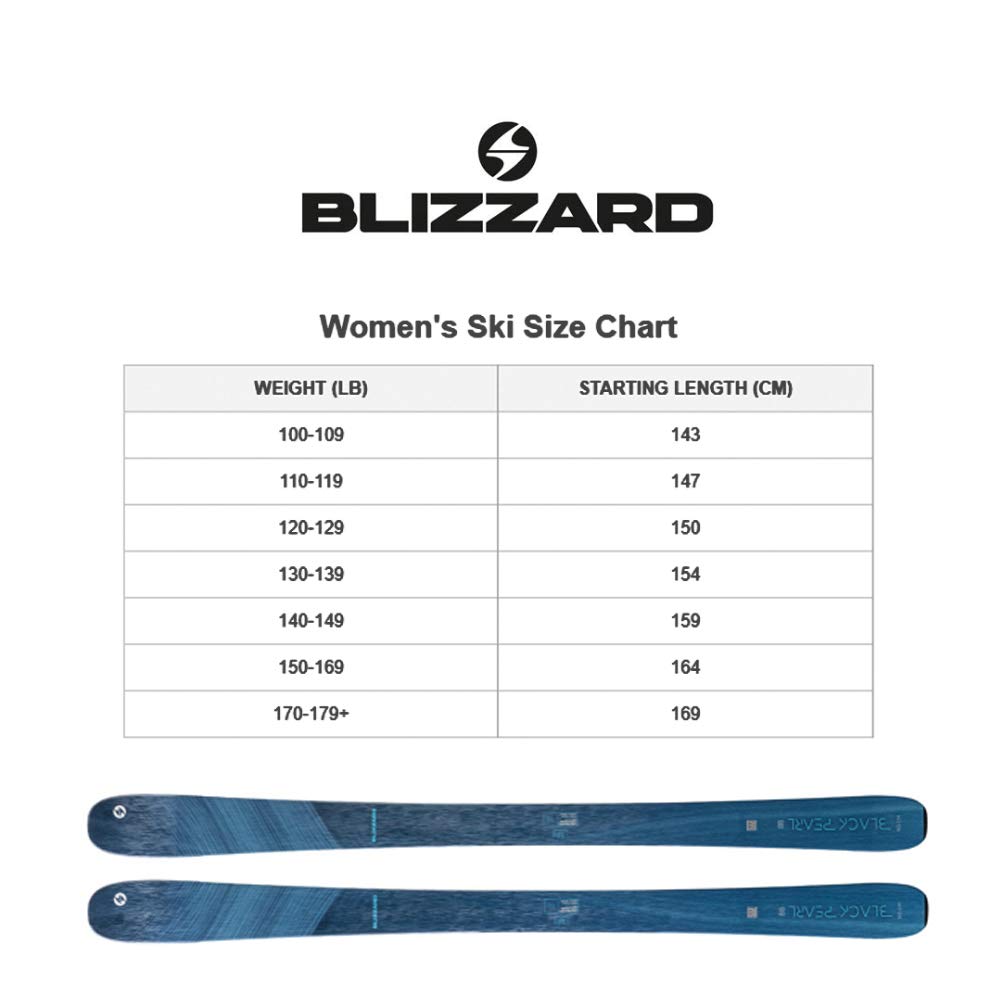 Blizzard Women's Black Pearl 88 All-Mountain Freeride Lightweight Blue Skis, 171