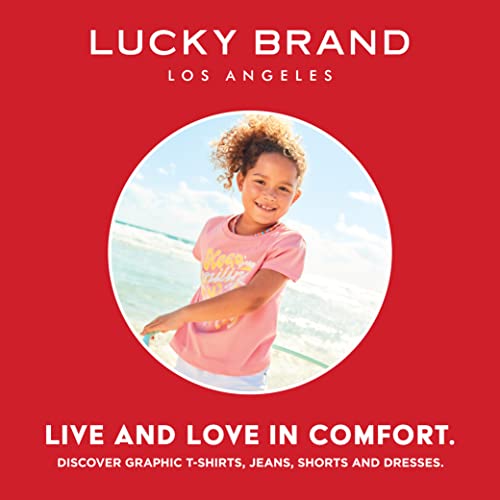Lucky Brand Girls' Stretch Denim Jeans, Skinny Fit Pants with Zipper Closure & 5 Pockets, Ada Wash, 14