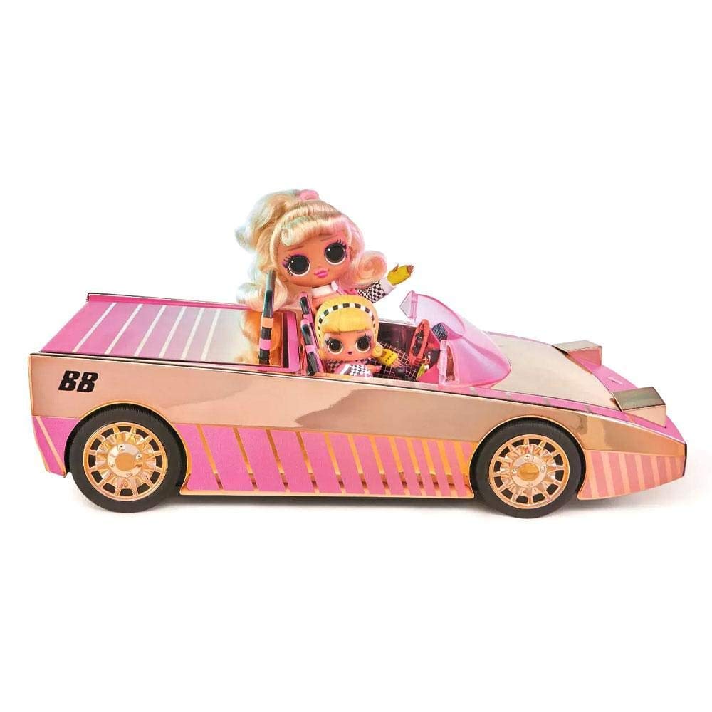 LOL Surprise Car Pool Coupe with Exclusive Doll, and Dance Floor - Toy Car Playset with Black Light Headlight and Play Set Accessories - Great Birthday Gift for Kids Ages 6-8 Years