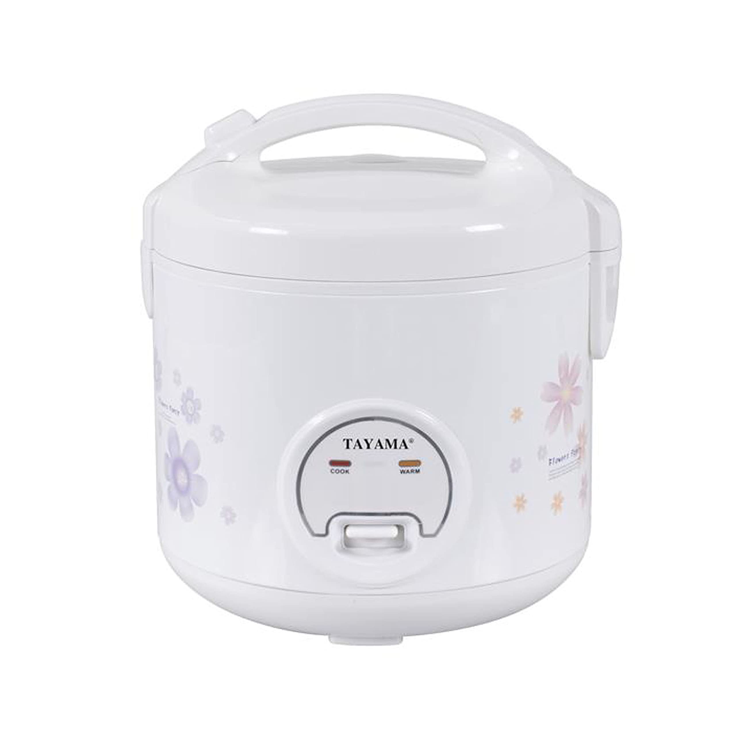 Tayama Automatic Rice Cooker & Food Steamer 8 Cup, White
