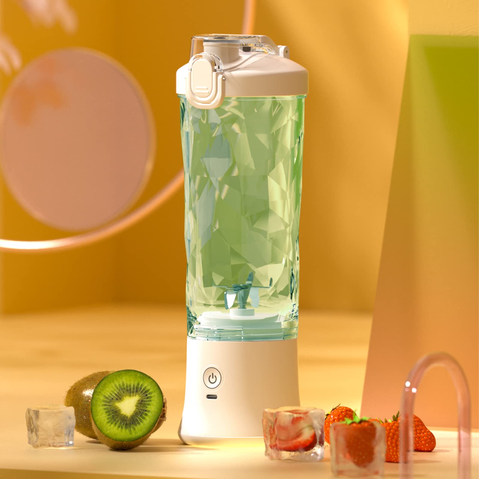 Portable Blender,Personal Size Blender for Shakes and Smoothies with 6 Blade Mini Blender 20 Oz for Kitchen,Home,Travel