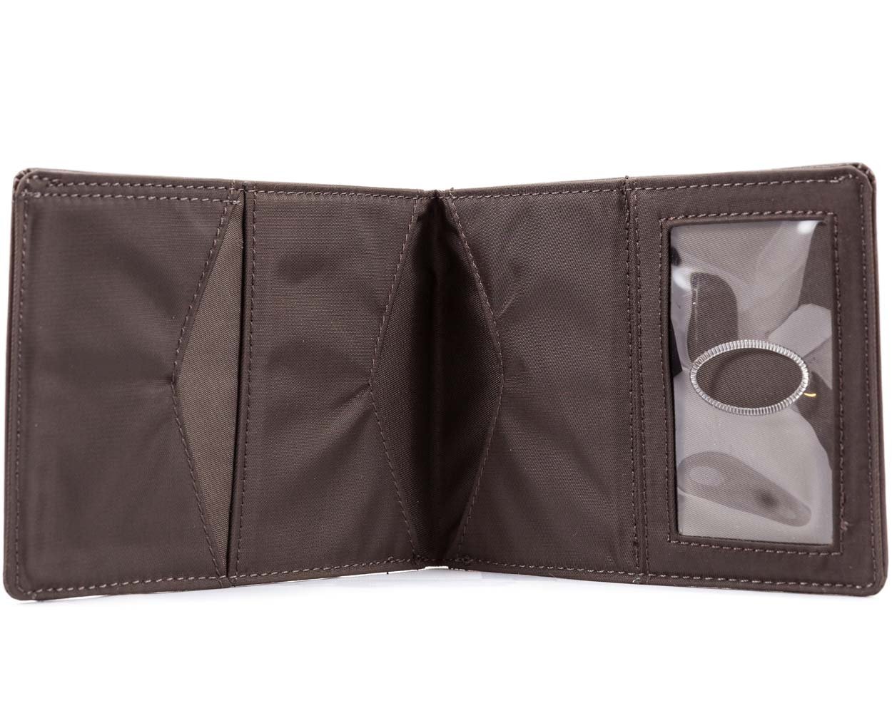 Big Skinny Men's Super Stretch Skinny Leather Bi-Fold Slim Wallet, Holds Up to 30 Cards, Brown (SKNYLSSBR)
