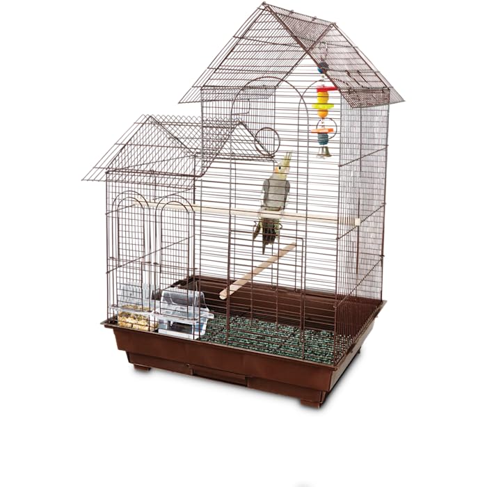 You & Me Cockatiel Ranch House Bird Cage, 20" L x 16" W x 29" H