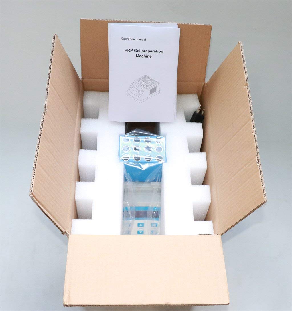 Gel Heating Machine, SHengwin 5ml x 12 PRP PPP Gel Maker Heater Plasma Bio-Filler Gel Making Instrument with Digital Display 110V