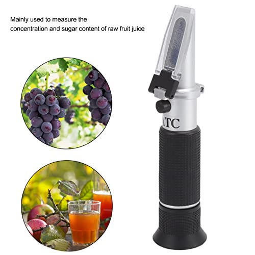 Brix Refractometer, 3 in 1 Alcohol Refractometer Measure Sugar Content HD Prism Silicone Handle for Milk for Homebrew Kit
