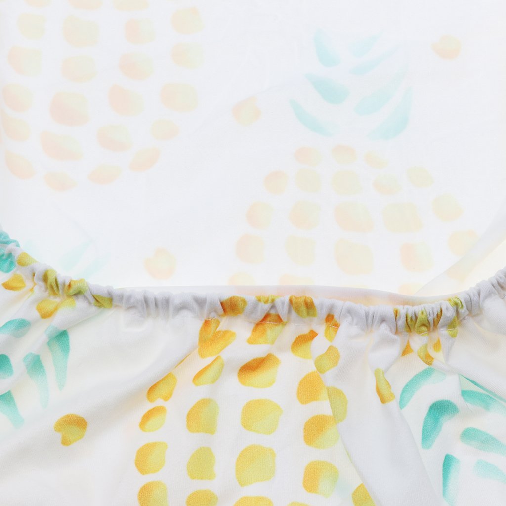 Changing Pad Covers-Knit Change Pad Covers for Girls and Boys, Pineapple, as described