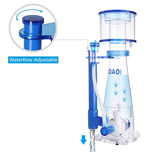 In Sump Protein Skimmers for Saltwater Aquariums up to 100 Gallons Fish Tank, DC Pump with Controller