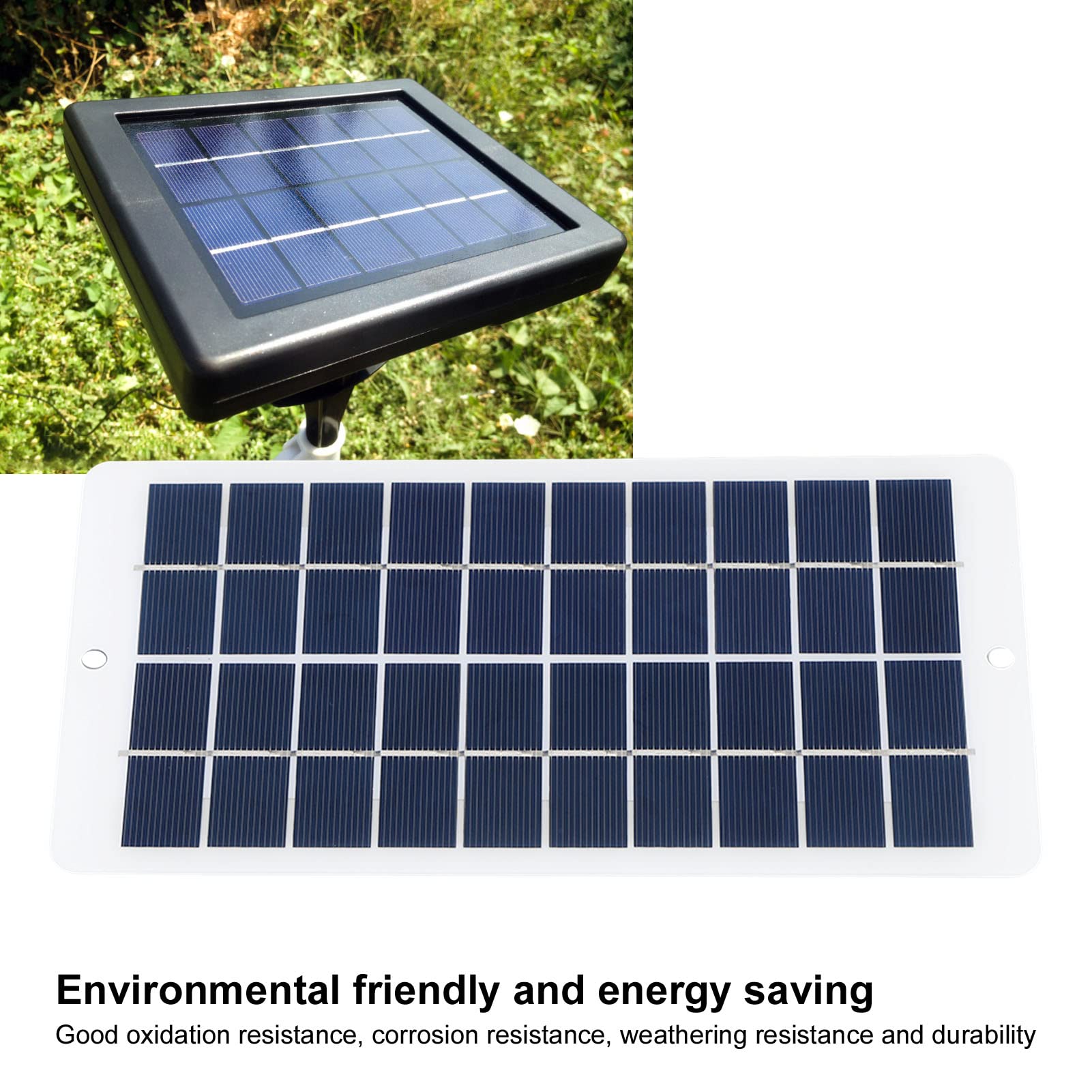 BIgKing 4.5W 5V USB Output Solar Charging Panel Monocrystalline Silicon Outdoor Solar Panel Charger for Phone Solar Charging Panel for Small Power Station Laptops Tablets Battery Packs Phones Lamp