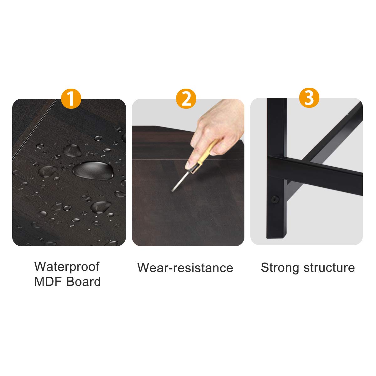 blackwolf Reversible L Shaped Desk with Shelves Computer Desk Gaming Table Workstation for Home Office