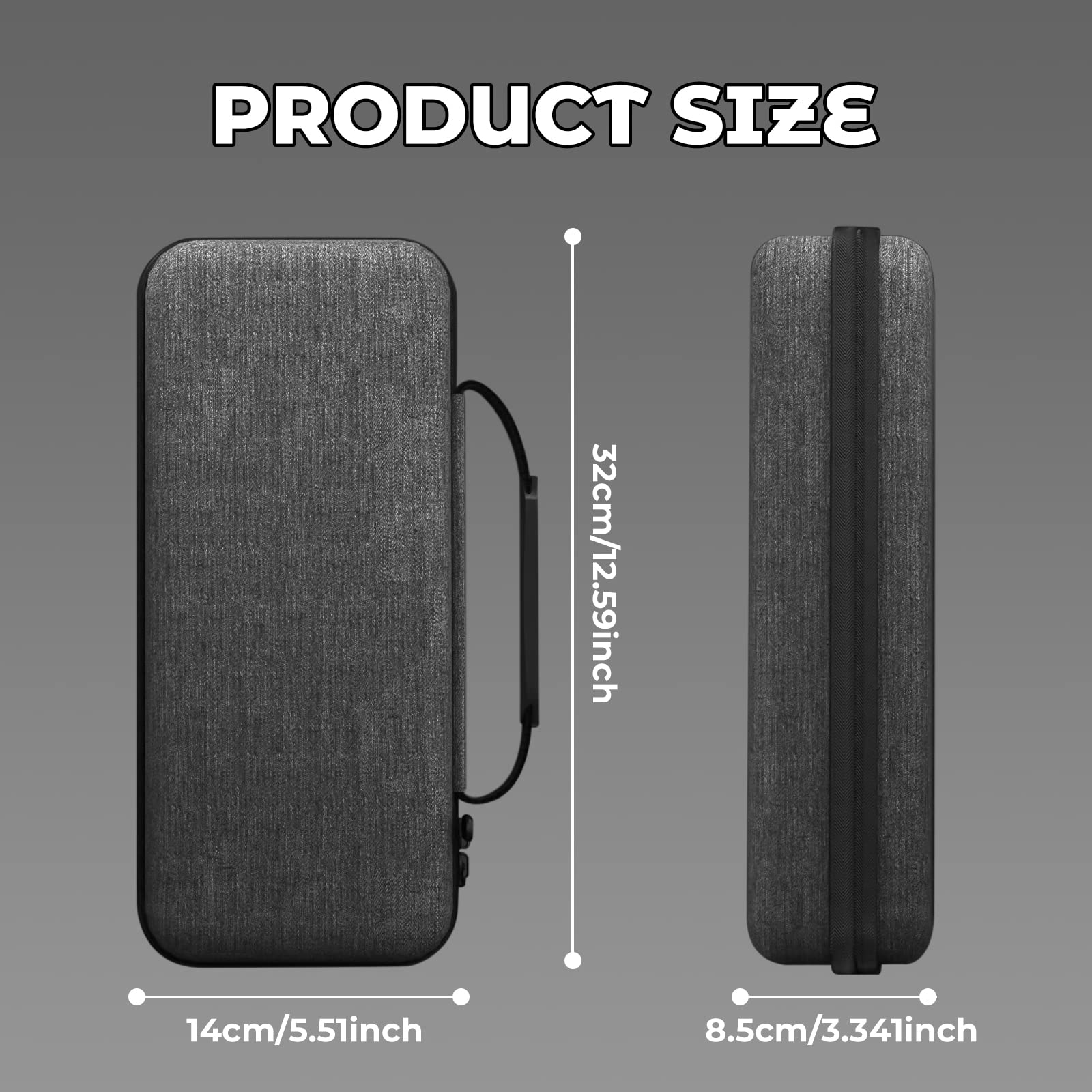 Carrying Case for Steam Deck Console: Portable Storage Bag Built-In Stand Shockproof Protective Hard Shell Carry Bag Travel Pouch for Adapter Charger Storage