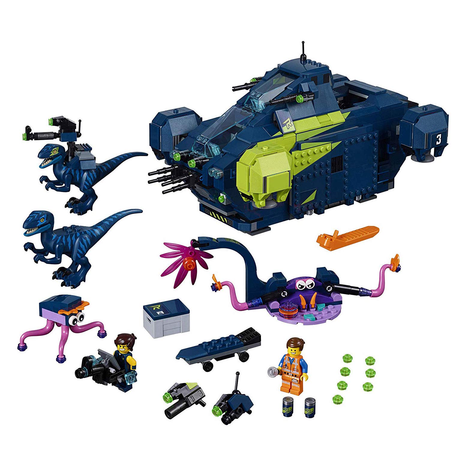 LEGO THE LEGO MOVIE 2 Rexâs Rexplorer! 70835 Building Kit, Spaceship Toy with Dinosaur Figures, 2019 (1172 Pieces)