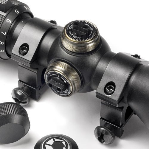 BARSKA 3-9x42 IR Contour Dual Color Reticle 30/30 IR Riflescope , Black