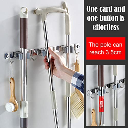 Broom Hook Holder Wall Mount Mop Organizer Holder Accessories Bathroom Steel Storage Kitchen Organization F2P0 Hook