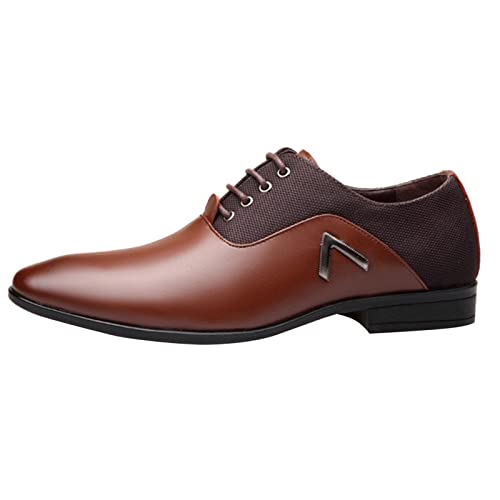 Classical Style Leather Shoes for Men Slip On PU Leather Low Rubber Sole Block Heel Work Monk Strap Leather Men Shoes Brown