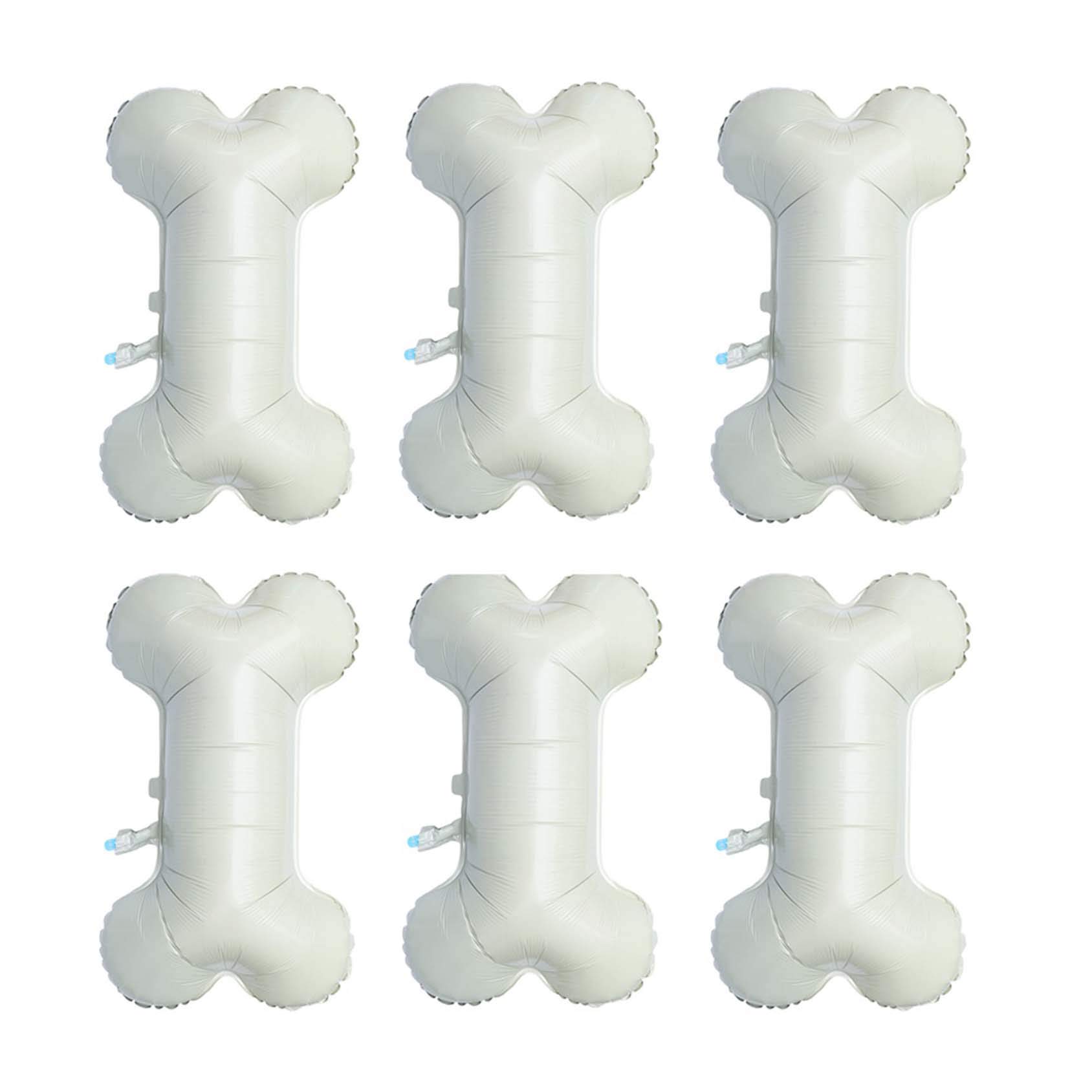 Dog Bone Foil Balloon Pet Bone Mylar Balloons for Baby Shower Party Decoration 6pcs