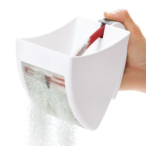 Cuisipro Scoop and Sift Flour Sifter, White, 3 cups, Medium