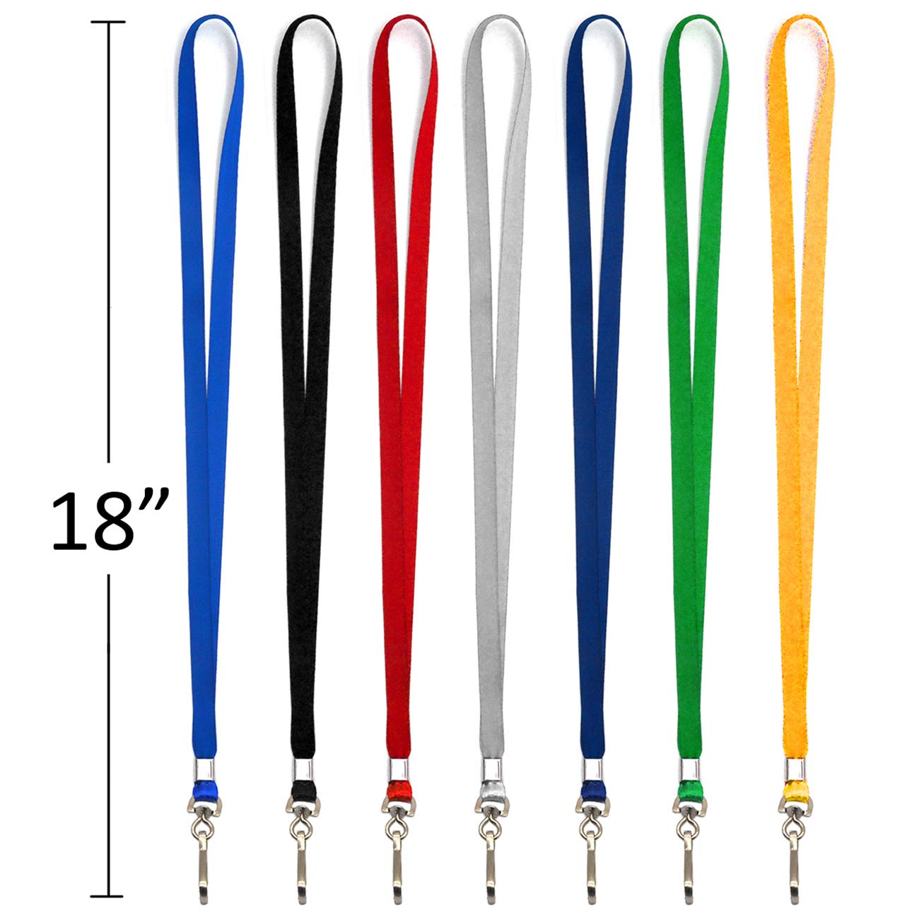 Beebel 50 Pack Lanyard with Clear ID Badge Holder Waterproof Reusable Name Tags Holders (Blue)