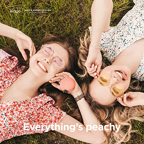 elago Compatible with AirPods Pro 2 Case, Peach 3D Design Case Compatible with AirPods Pro 2nd Generation, Keychain Included