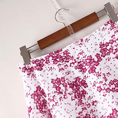 Brown Skirt for Women High Waisted Slim Casual Asymmetrical Fashion Split Midi Party Print Summer Maxi Wedding