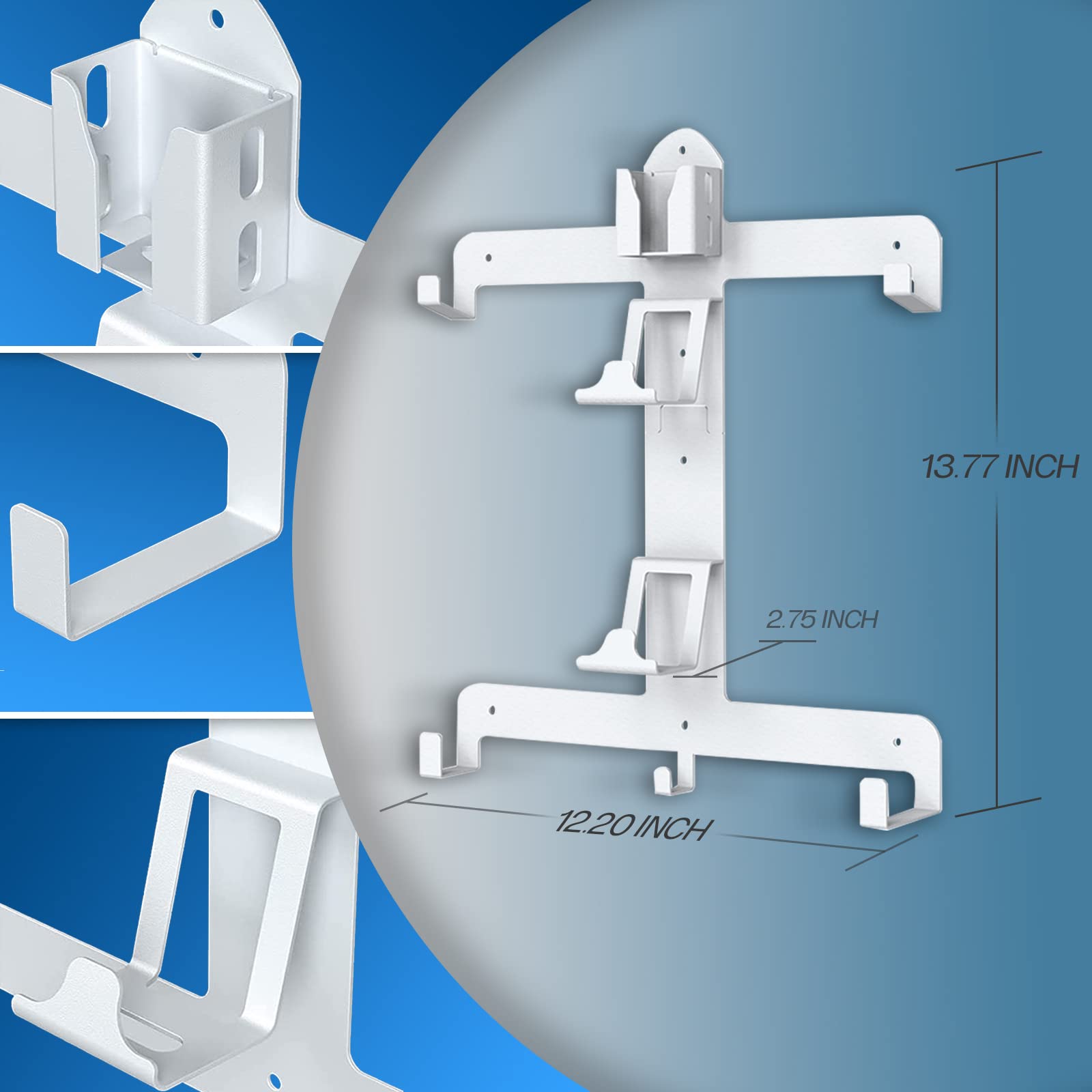 CapzoStone VR Wall Mount Stand for PS5 PS VR2 Set, All in 1 Wall Mount Kit with PS VR 2 Sense Controller and Headset Holder, Compatible with Oculus Quest 2 Accessories
