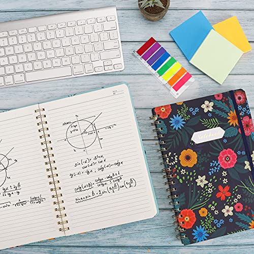 EOOUT 3 Pack B5 Spiral Notebook, Hardcover Large Notebooks, Wide Ruled Spiral Notebooks with 160 Pages, 100gsm Paper, 7.3'' x 10.3'' Cute Notebooks for Women Office School Supplies