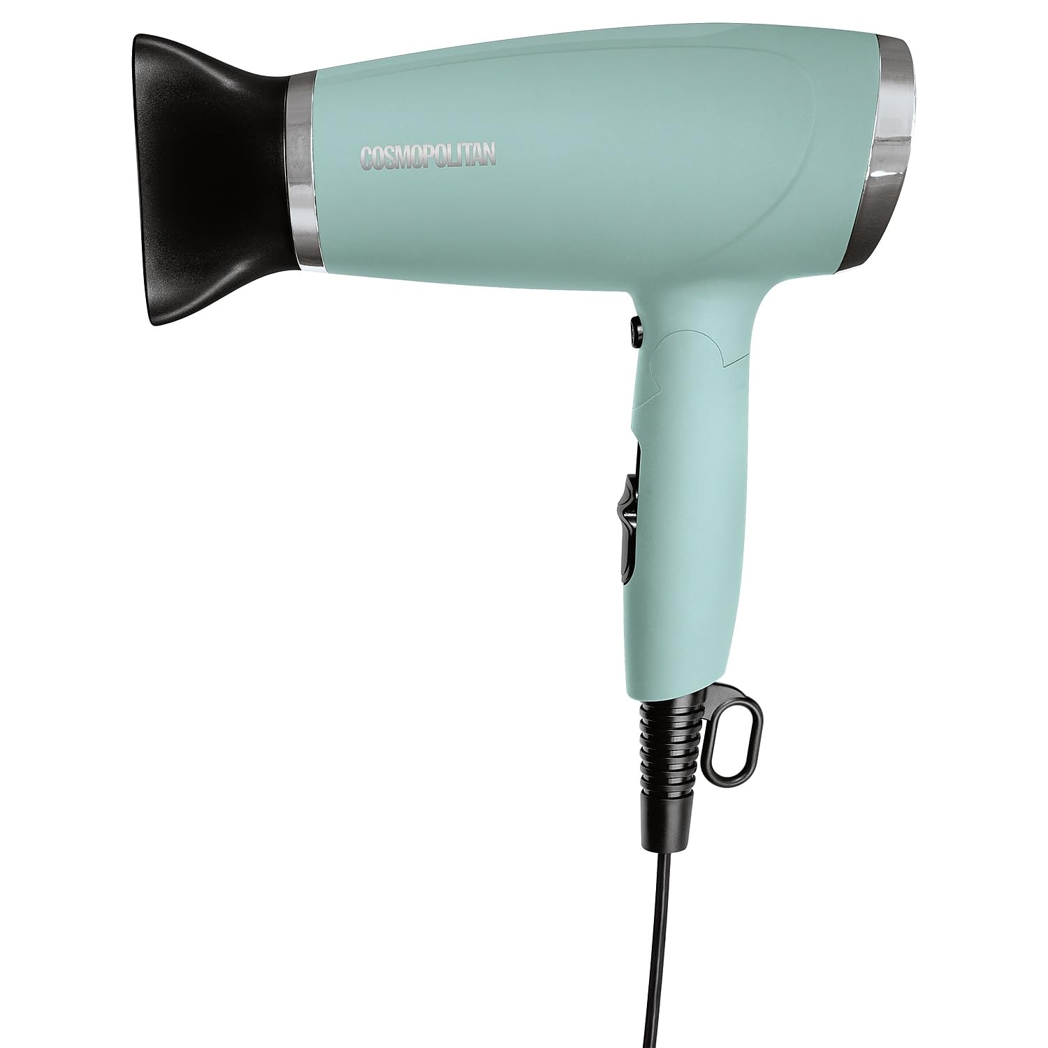 Cosmopolitan Full Sized Ionic Blow Dryer, Home & Travel Hairdryer with Foldable Handle, 2 Speed Settings, Powerful High Speed Hair Dryer, Electric Beauty & Personal Care Tool - Black & Gold