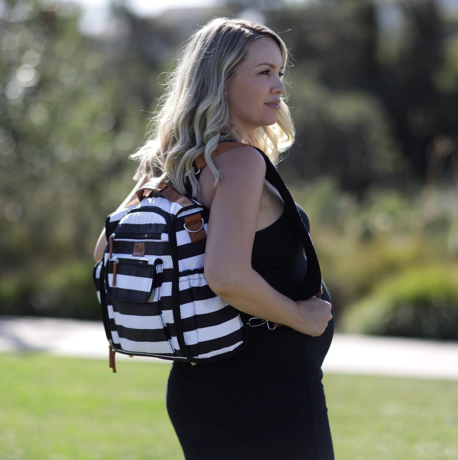 Blissly Convertible Baby Diaper Bag Tote, Stylish and Trendy