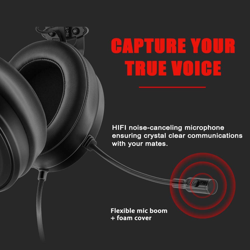 LUPSAN Gaming Headset for Xbox one PS4 Controller, PC Mic Stereo Gamer Headphones with Microphone Computer Nintendo Switch Playstation 4 PRO Xbox 1 x Games