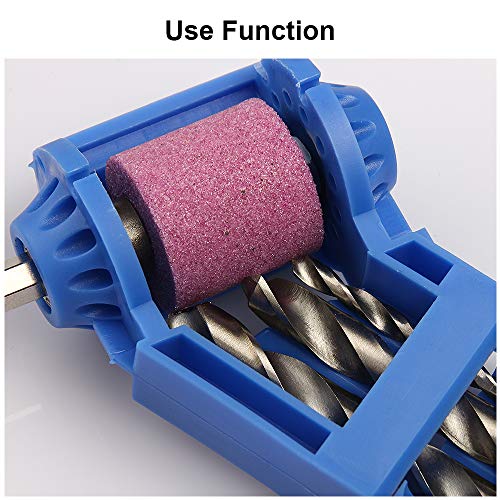 Drill Grinder Grinding Tool for Drill Polishing Wheel Drill Bit Sharp Sharpener Diamond Hand Drill Sharpening Tool Portable Drill Powered Tool 2pcs (2, Blue &Orange)