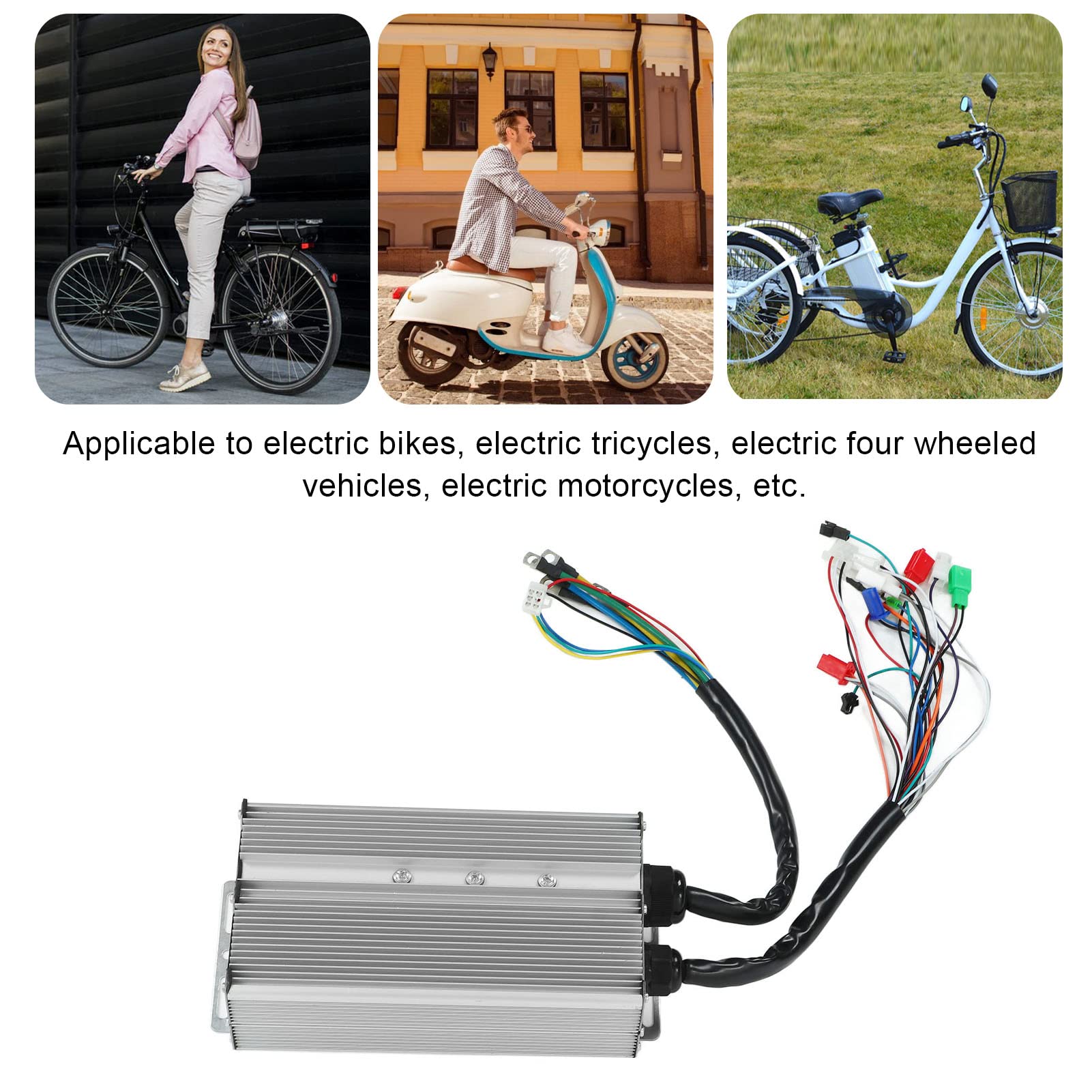 Brushless Motor Controller, Easy to Install 2000W Silent Brushless Controller for Electric Tricycles for Electric Motorcycles