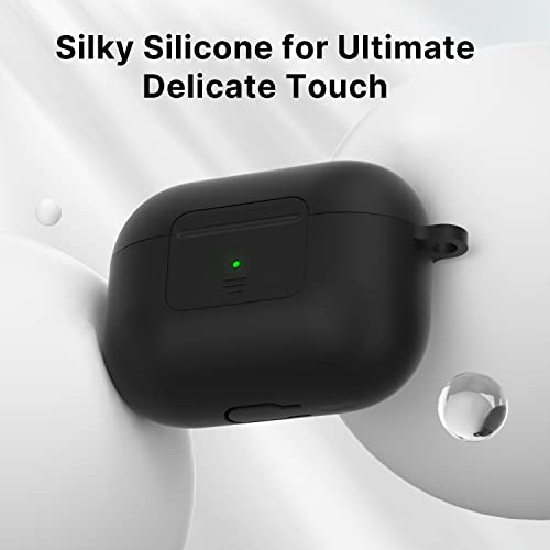 FUNLINK for Airpod Pro Case Cover, [Upgrade Secure Lock] AirPods Pro 1st Generation Case Shockproof Silicone Skin Protective iPod Pro Case with Keychain for Apple Airpods Pro Case 2019