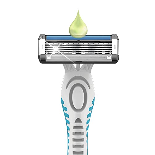 BIC Us. 5-Blade Unisex Disposable Razors For Men and Women, Lubrication Strip For a Smooth, Close Shave, 6-Count
