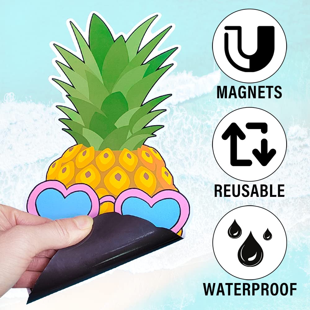 Cruise Door Decorations Pineapple, Funny Magnetic Cruise Decorations for Cabin Door or Stateroom…