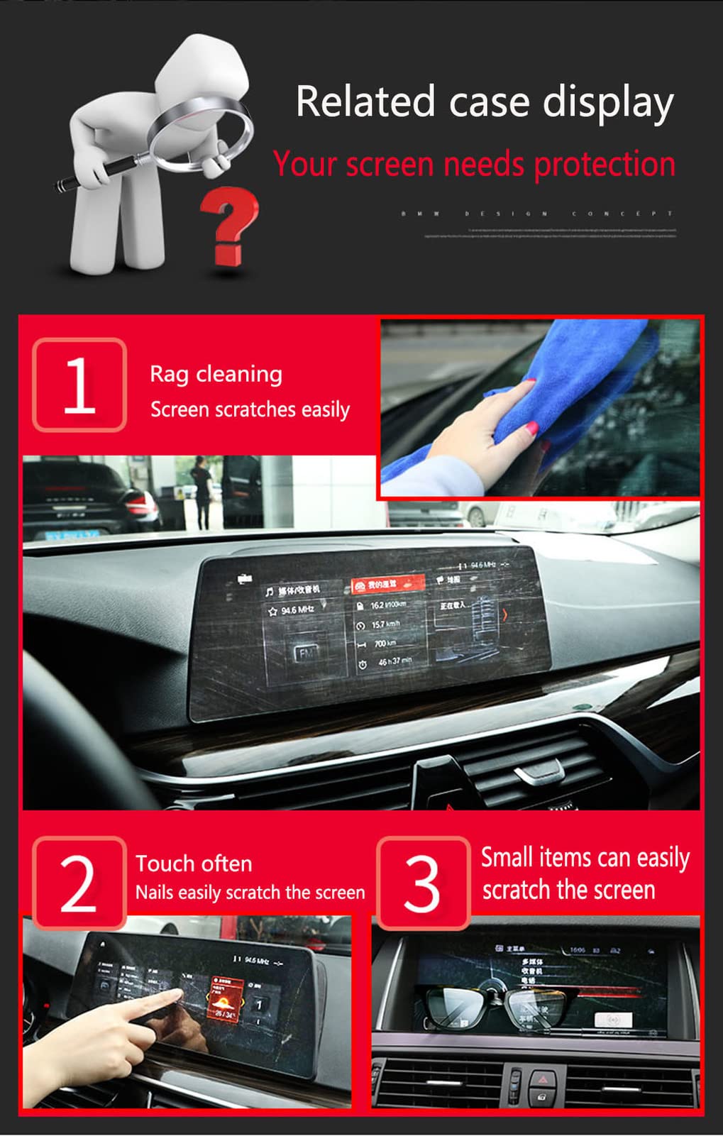 Car GPS The Navigation Screen Membrane LCD Screen TPU Protective Film Anti-Scratch Film Refit, for Changan UNI-T 2020