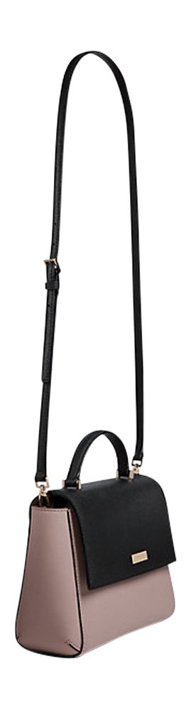 Kate Spade New York Paterson Court Brynlee Crossbody Shoulder Bag Handbag, Porcini, Black