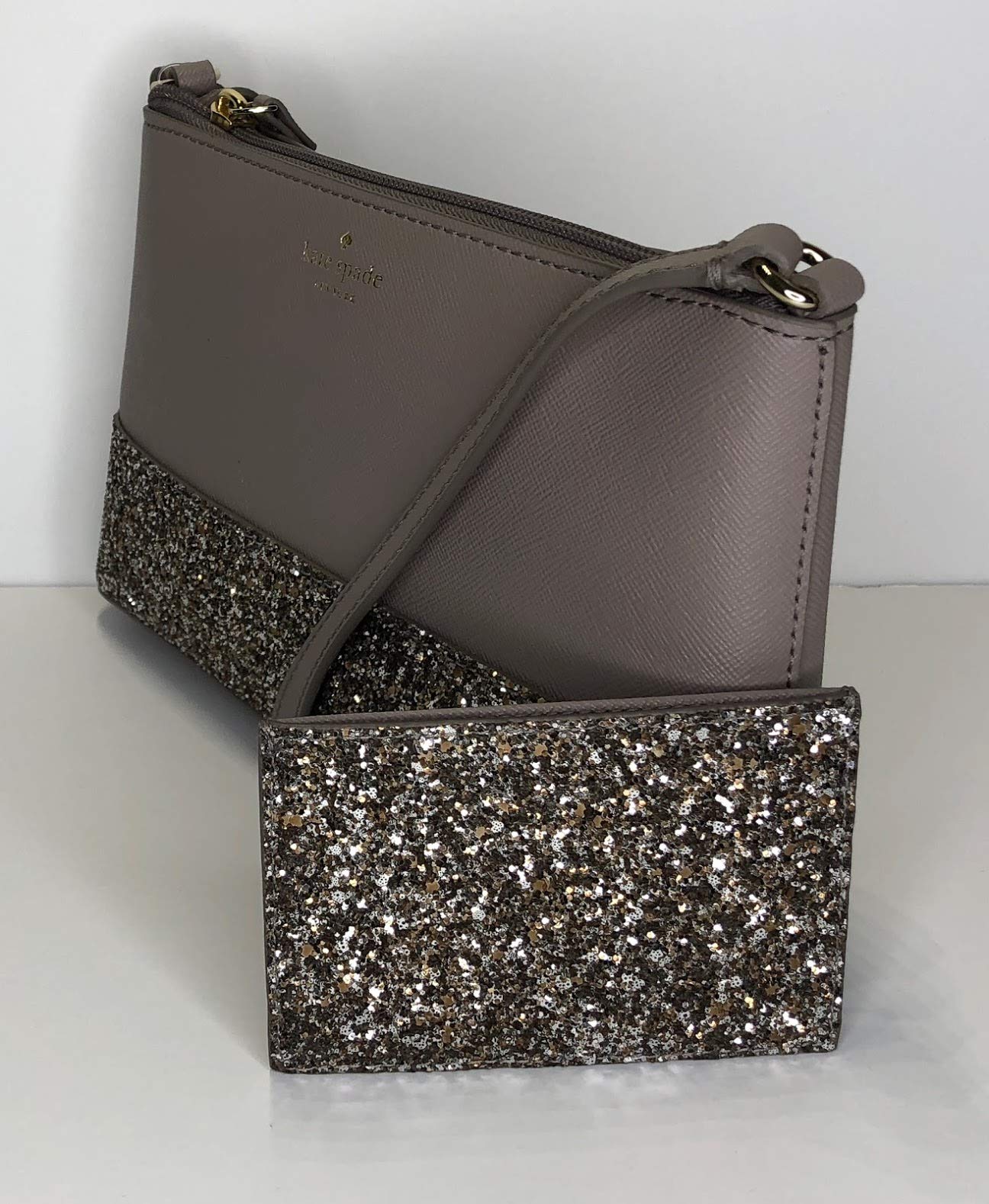 Kate Spade New York Greta Court Ramey WKRU5693 bundled with matching Graham Card Case Wallet WLRU5200 (City Scape)