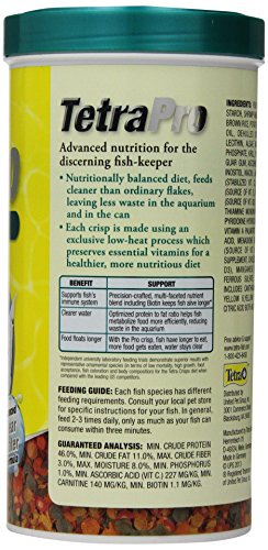 TetraPro Tropical Crisps 6.70 Ounces, Fish Food, Advanced Clear Water Formula