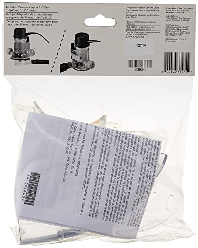 BOSCH RA1172AT 2-Piece Router Dust Extraction Vacuum Hook Kit with Included Hose Adapter
