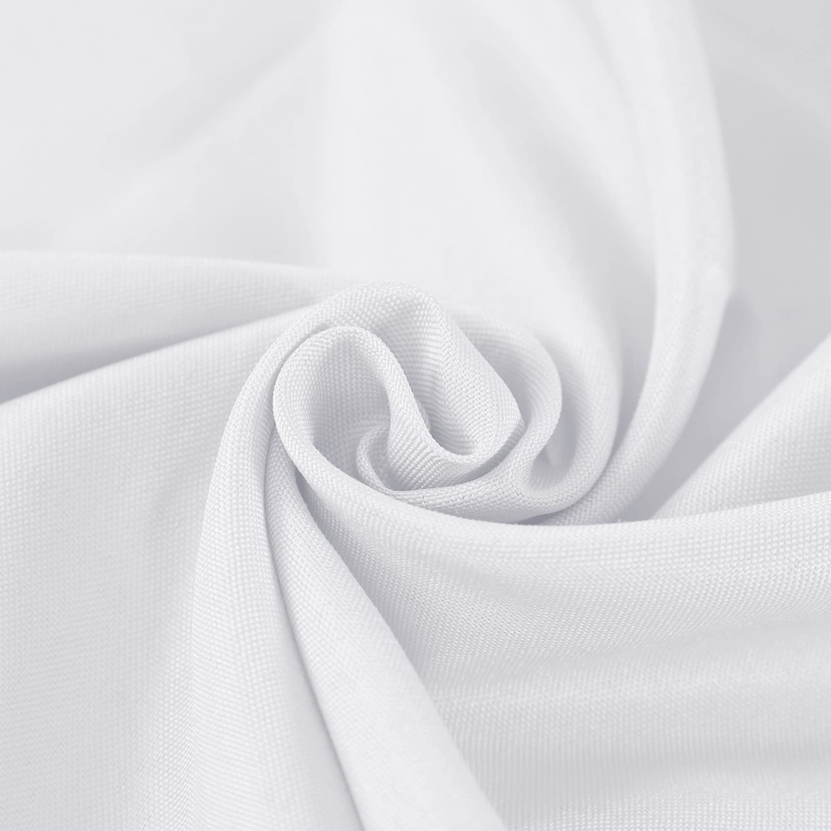 luccido 6 Pack Round Tablecloth 70 Inches White Table Cloth Stain and Wrinkle Resistant Washable Polyester Fabric Table Cover for Party, Wedding and Banquet Decoration