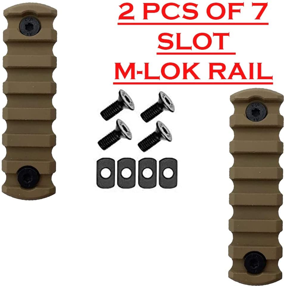 GOTICAL 7 Slots Section for Handguard Seven Slots Set of 2 Pieces Red (5 and 7 Slot - FDE)