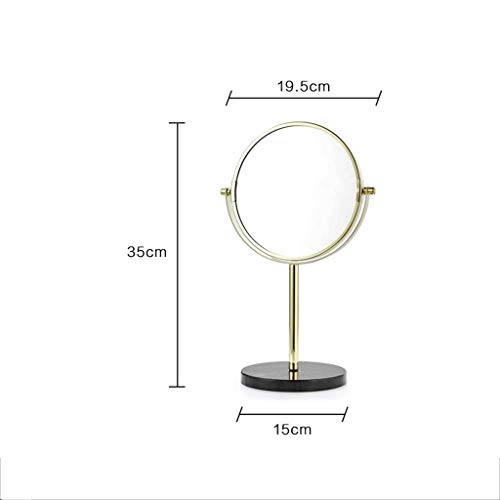 COTCLO Makeup Mirror-Makeup Mirror Double-Side Freestanding Tabletop Swivel Cosmetic Mirror Table Desktop Vanity Mirror
