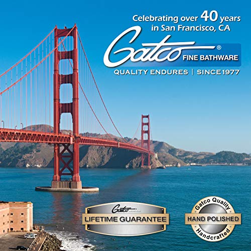 Gatco 1288 Modern Decor Wall Hook, 3-Hook, 11" W. Coat Hat Towel Robe Hook. for Entryway, Living, Kitchen, Bathroom, Bedroom. Sturdy Chrome on Premium Brass.