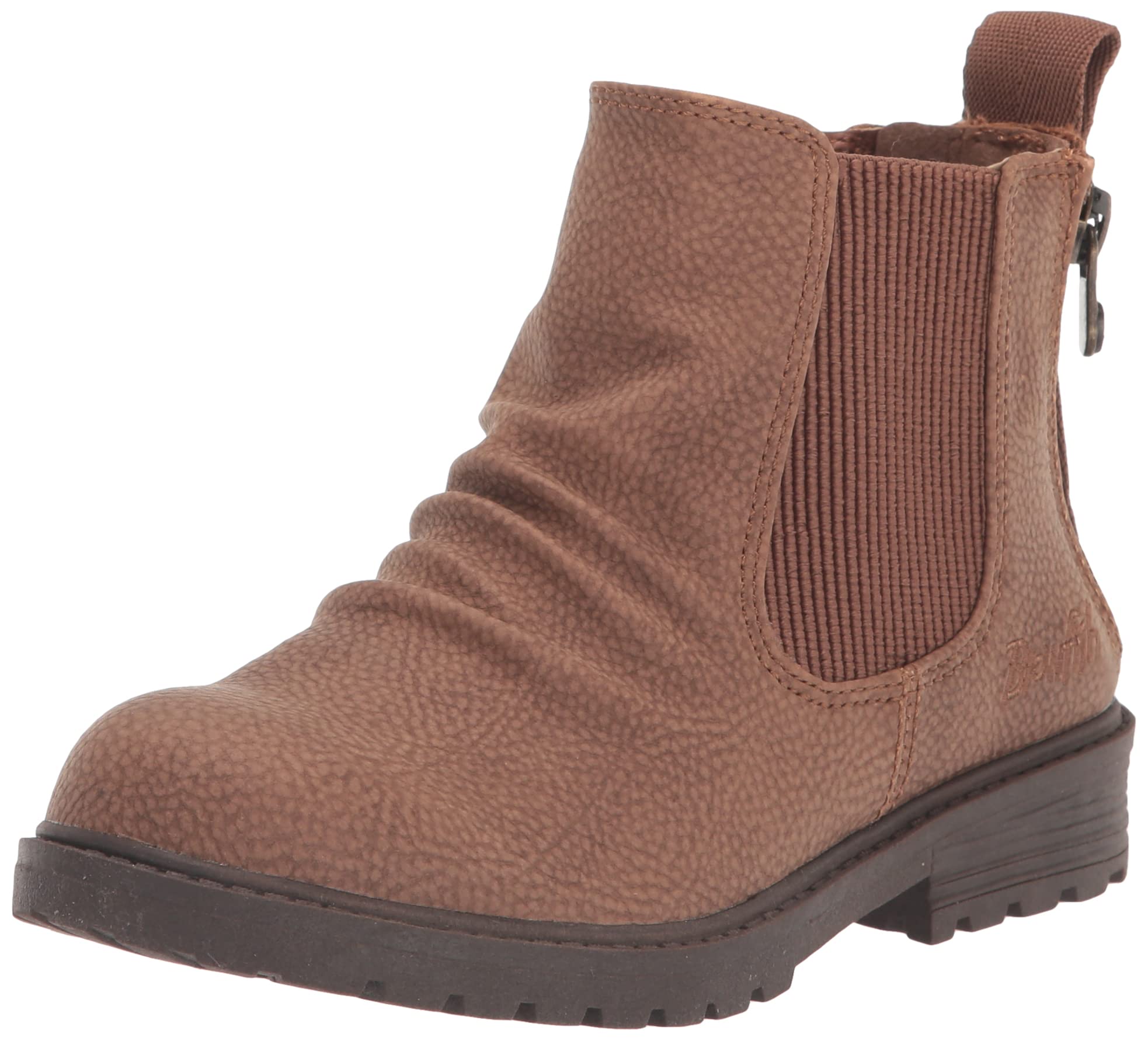 Blowfish Malibu Kids Girls Redsen-k Chelsea Boot, Wheat Saddlerock, 2 Little Kid