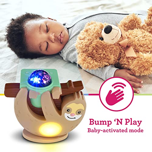 Project Nursery Sleepy Sloth Sound Soothing Crib Projector – 8 Soothing Sounds, Multicolor Ceiling Projection, Sleep Timer, Nightlight, Attaches to Crib, Portable - for Babies, Toddlers and Kids